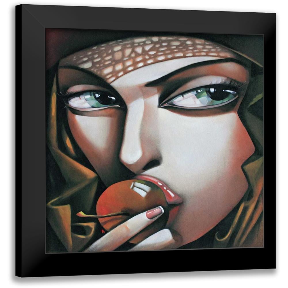 Tsantekidou, Rose 20x20 Black Modern Framed Museum Art Print Titled - Versuchung - Walmart.com