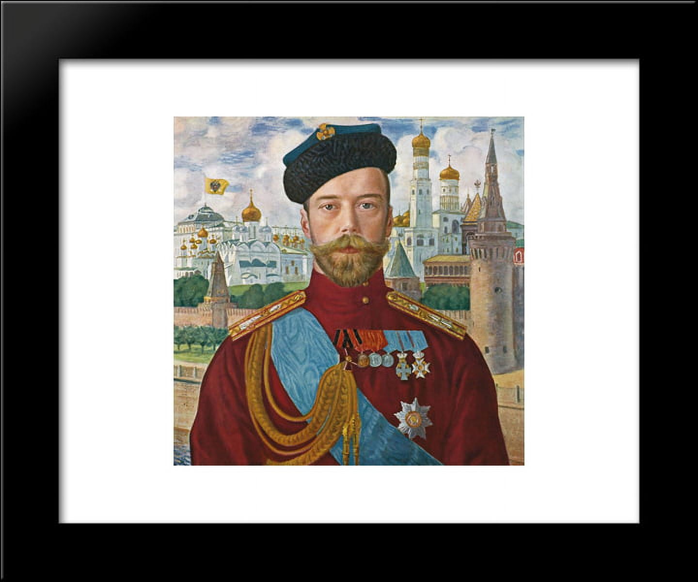 Tsar Nicholas II 20x24 Framed Art Print by Boris Kustodiev - Walmart.com