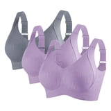 Tsesme 3 Pack Women’s Full Cup Bras Comfyable Plus Size Push up Bra ...