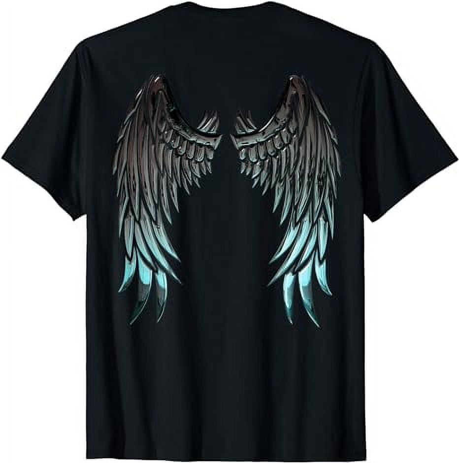 Tshirt Angel Wings Back Print - Walmart.com