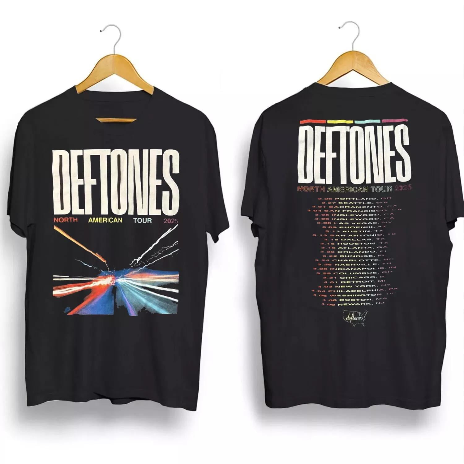Tshirt Deftones Tour, Deftone North American tour 2025 - Walmart.com