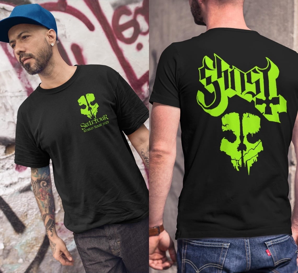 Tshirt Ghosttt Band, Hot New Ghosttt Band, Ghosttt Band World tour 2025 Tshirt - Walmart.com