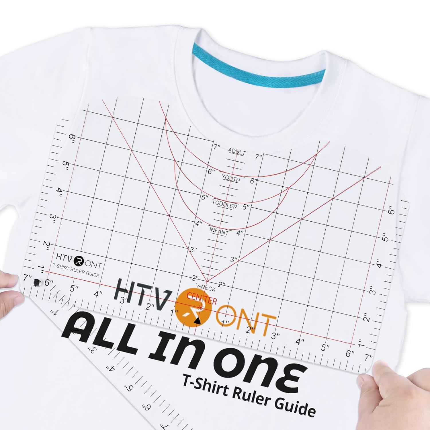 Tshirt Ruler Guide for Vinyl Alignment - Transparent PVC Tshirt ...