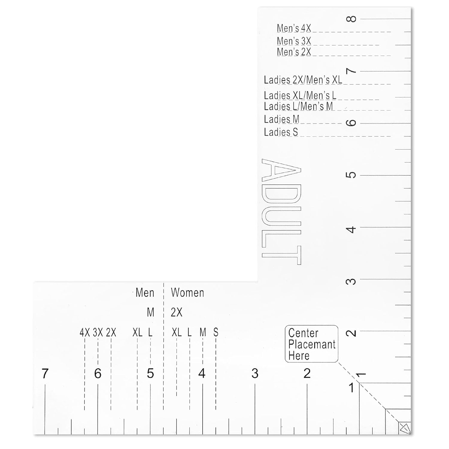 Tshirt Ruler Guide for Vinyl Alignment, T Shirt Ruler Alignment Tool ...