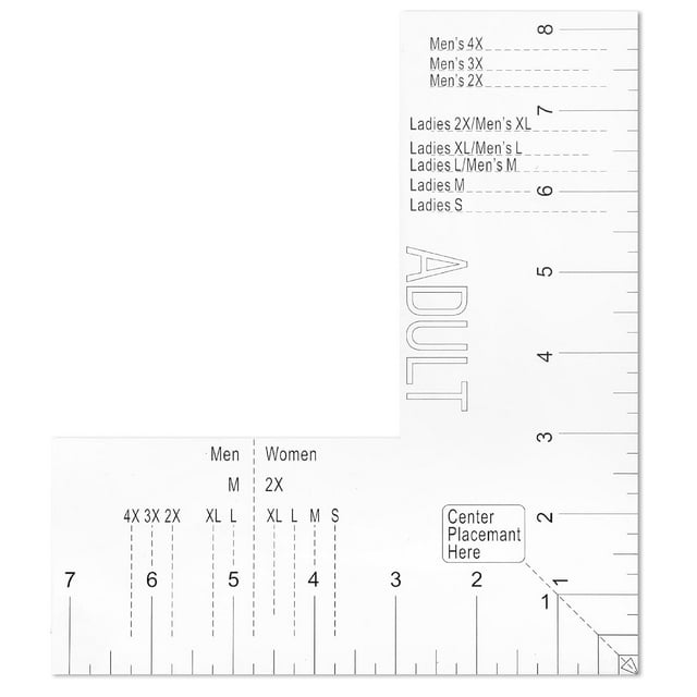 Tshirt Ruler Guide for Vinyl Alignment, T Shirt Ruler Alignment Tool ...