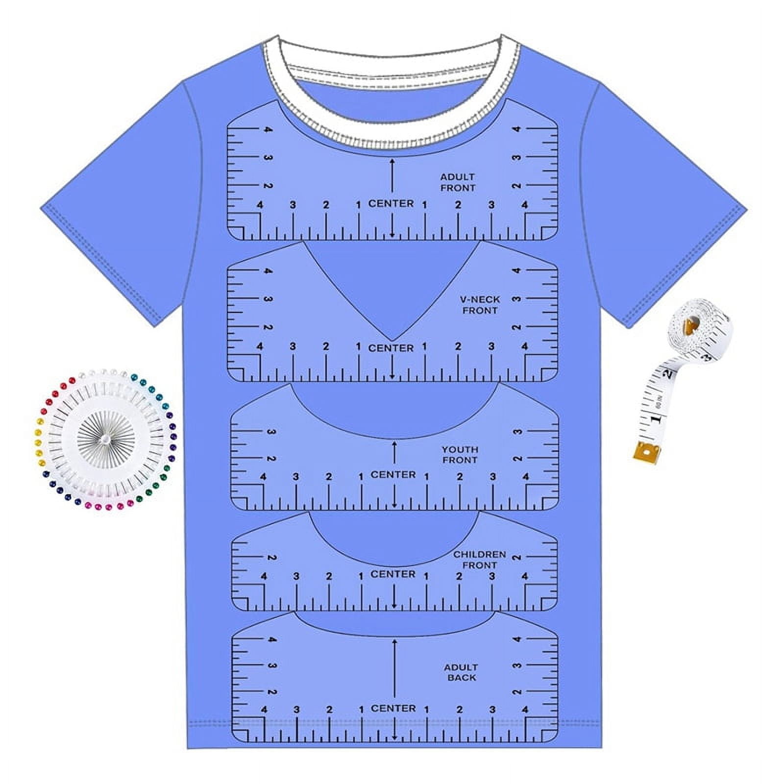 Tshirt Ruler Guide for Vinyl Alignment, T Shirt Rulers to Center ...