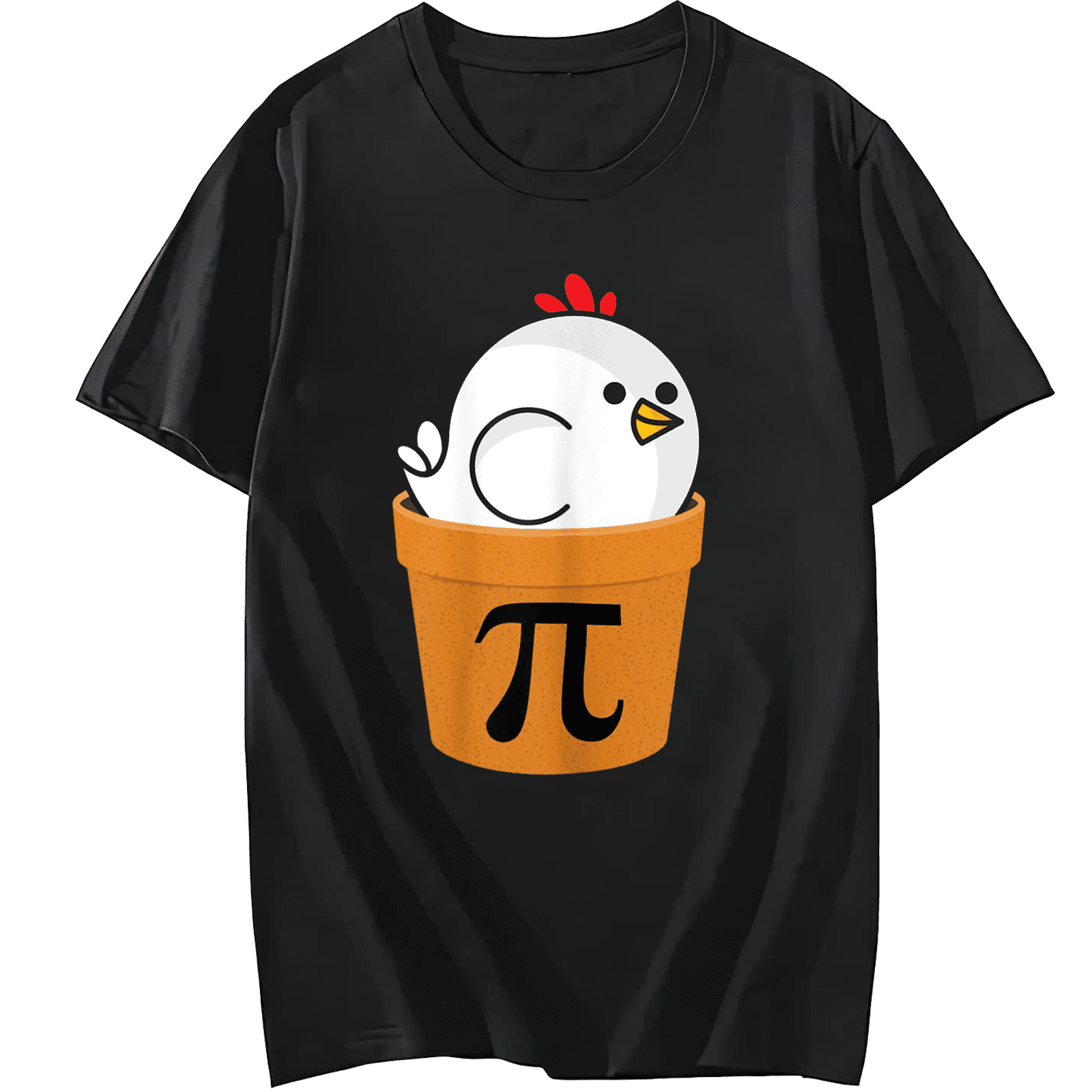 Tshirt fo Women Chicken Pot Pi Shirt Funny Math Day Short Sleeve T ...