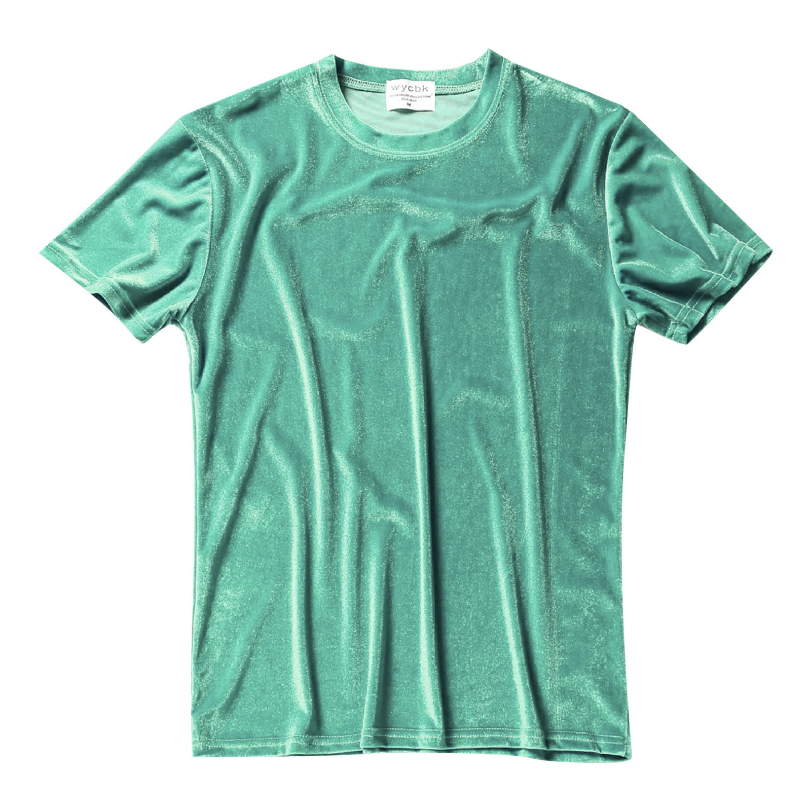 Tshirts Shirts For Men Velvet Velour Fashion Hop Slim Simple Short ...