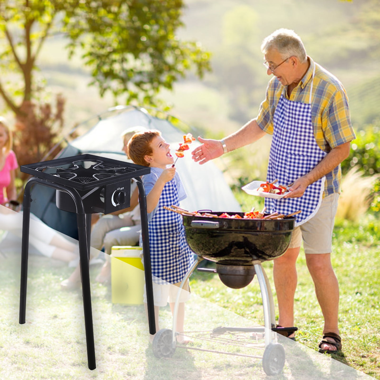 Tshsdpx Powerful Firepower Solid Structure Camping Stove with Regulator ...