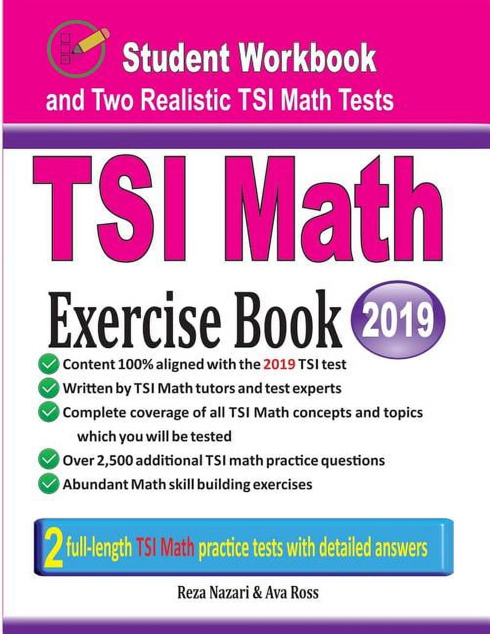 Tsi Math Exercise Book: Student Workbook and Two Realistic Tsi Math ...