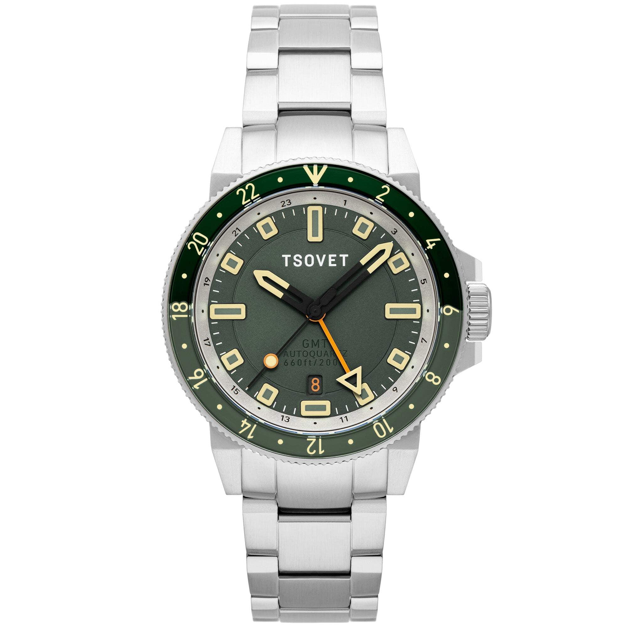 Tsovet SMT-DW42 GMT Hybrid Kinematic Automatic Green - Walmart.com