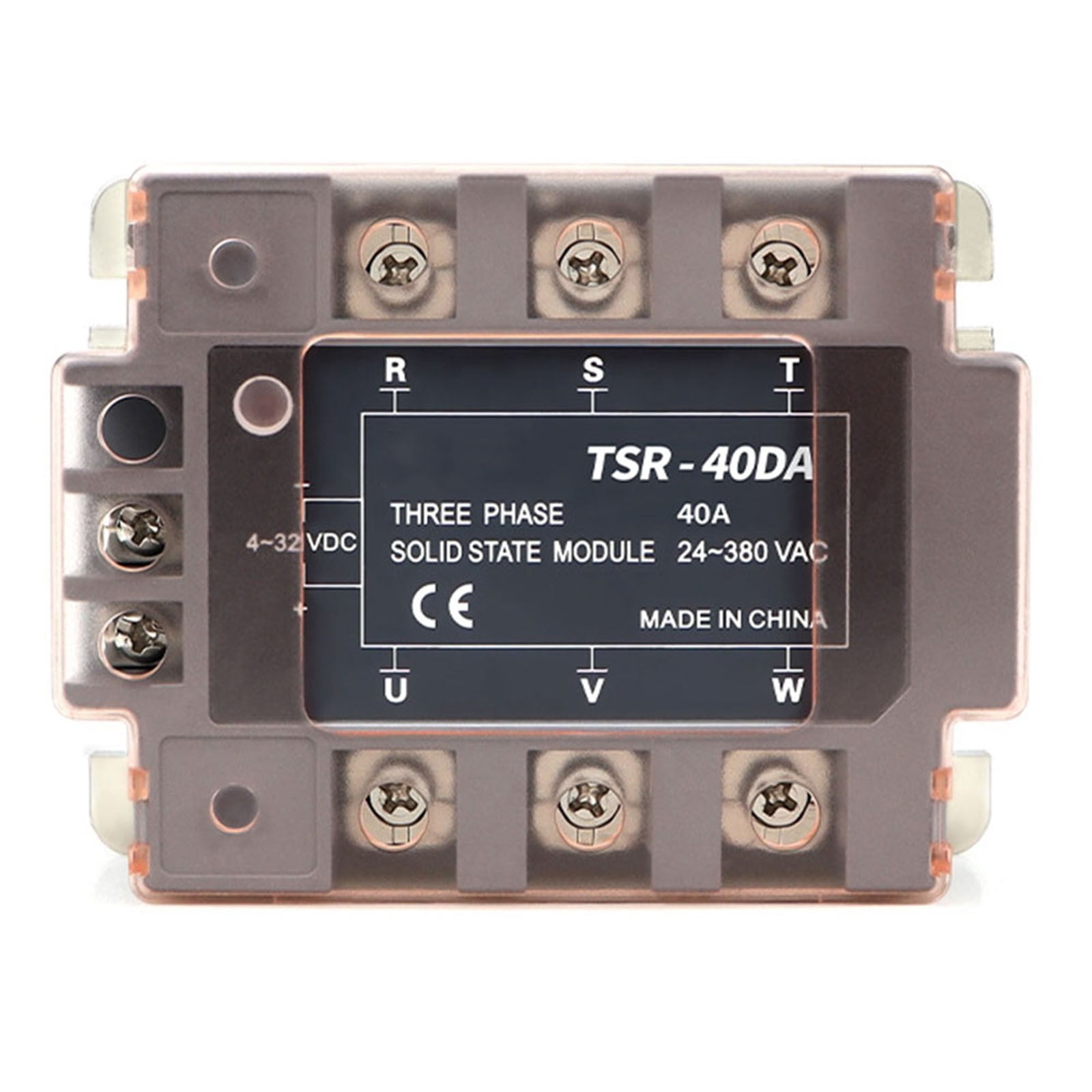 Tsr-40Da Three-Phase Solid State Relay Module Ac380V 40A For Ssr Dc Control Ac YIWEI - Walmart.com