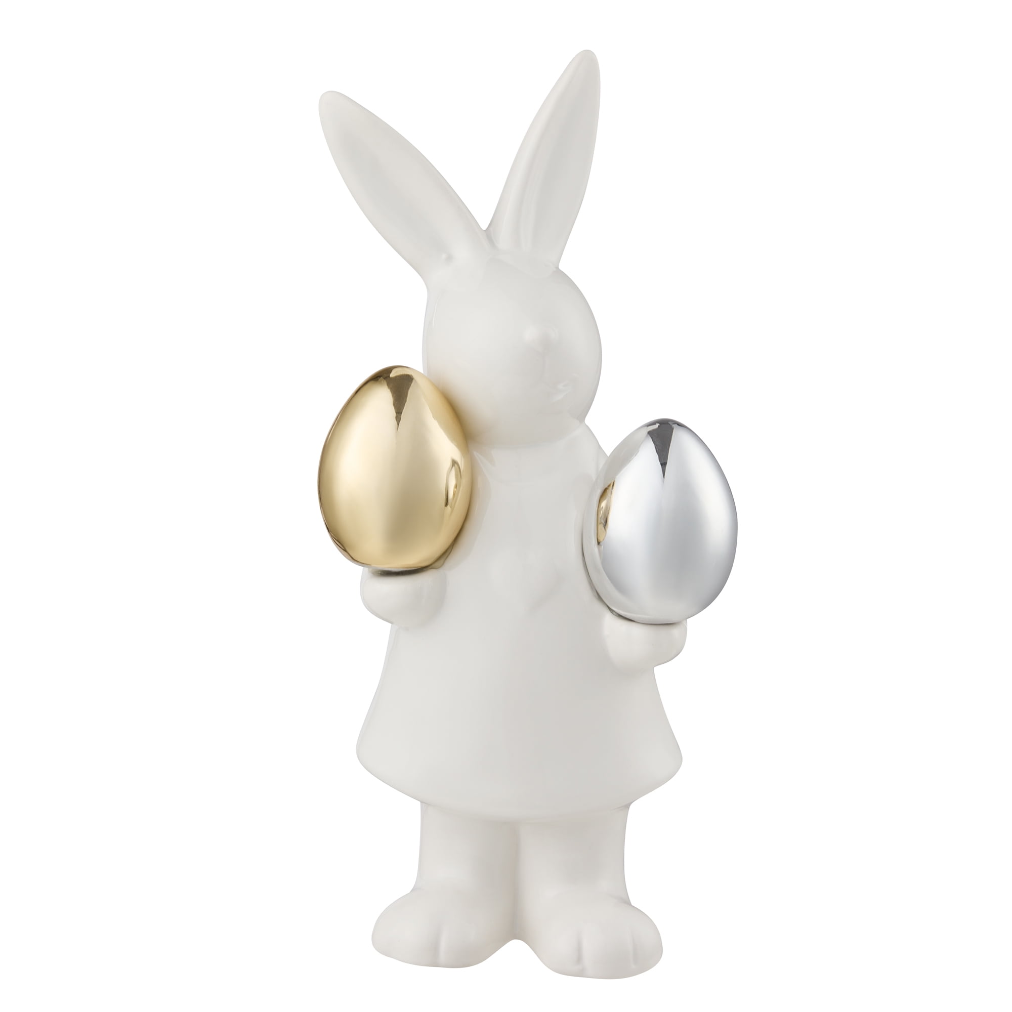Tsseiatte Ceramic Bunny Statue Elegant Art Rabbit Figurines Decorative ...