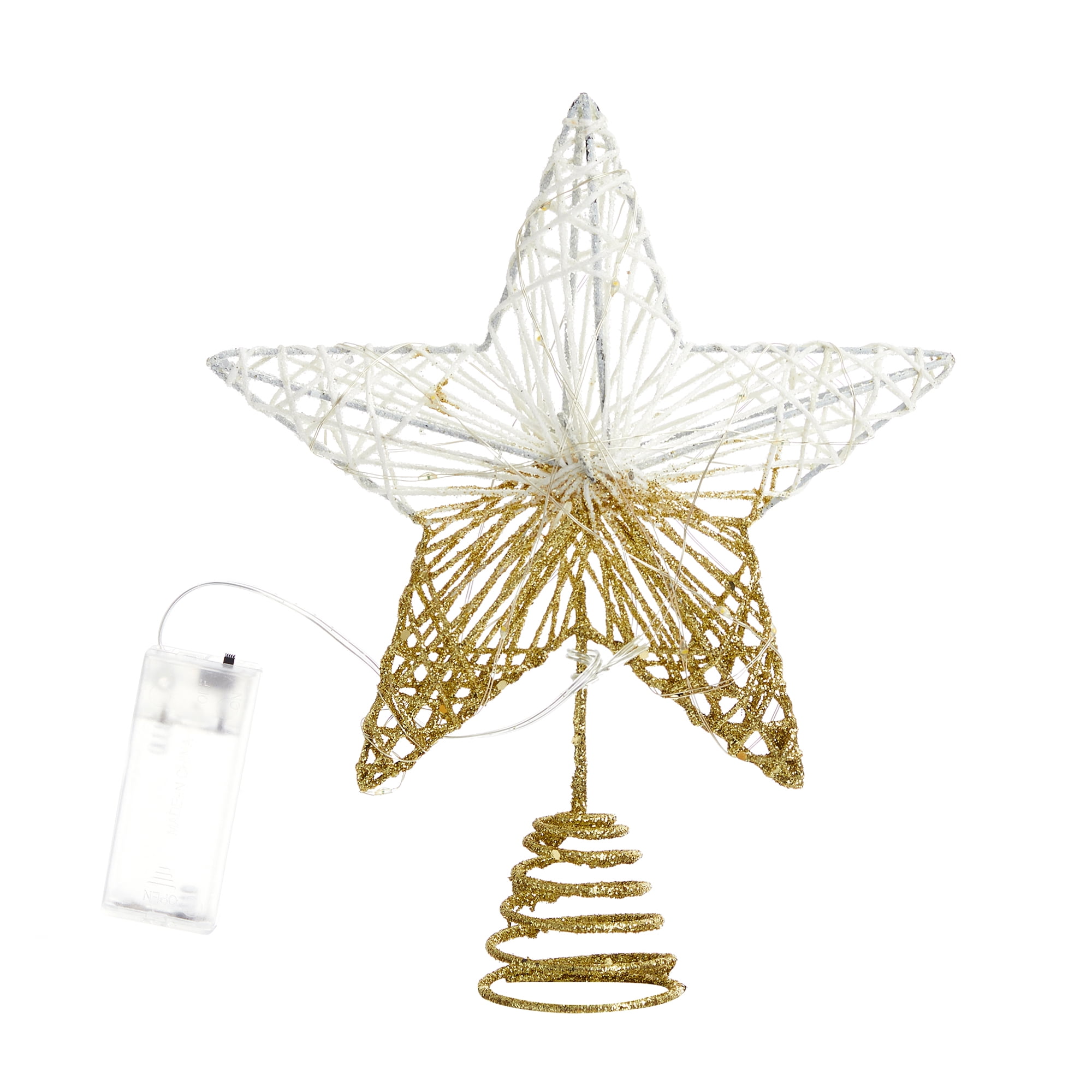 Tsseiatte Christmas Tree Topper Cute Glitter Star Tree Top Desktop ...