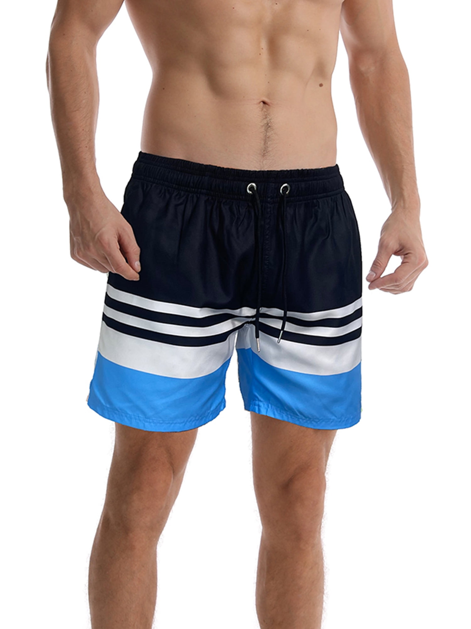 Tsseiatte Mens Swim Trunks Fashion Print Quick Dry Drawstring Beach