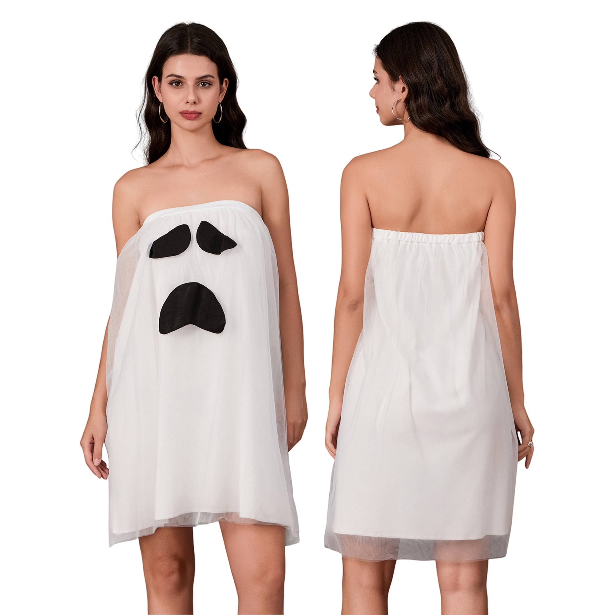 Tsseiatte Women's Halloween Cosplay Ghost Costume, Ghost Halloween ...