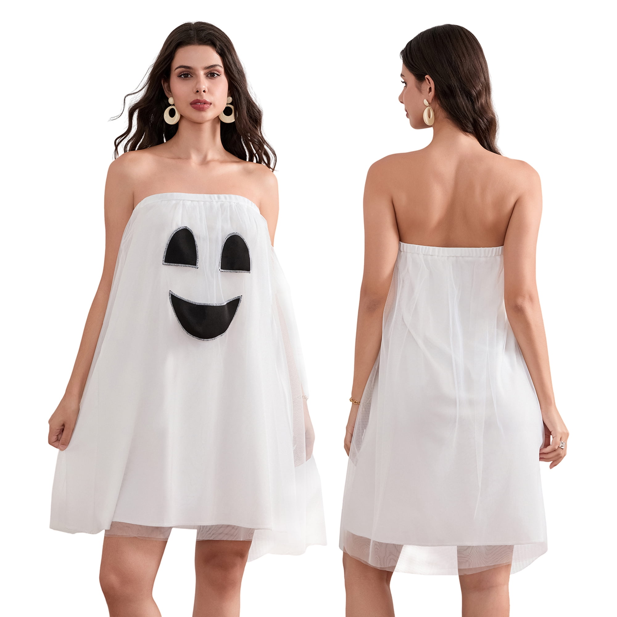 Tsseiatte Women's Halloween Cosplay Ghost Costume, Ghost Halloween ...