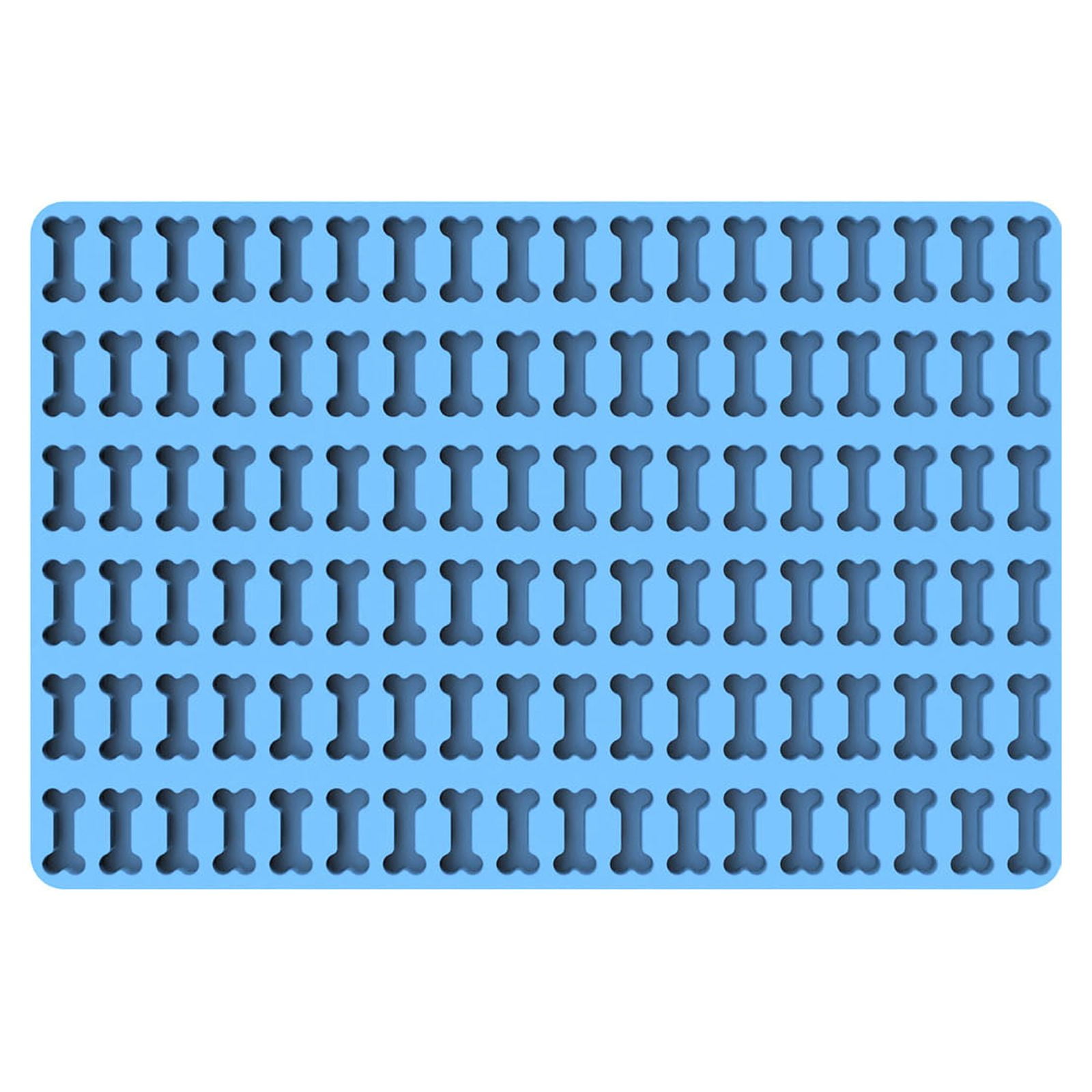 Tssuoun 112 Cavities Dog Bone Mould Silicone Ice Cube Mold No Sticky ...