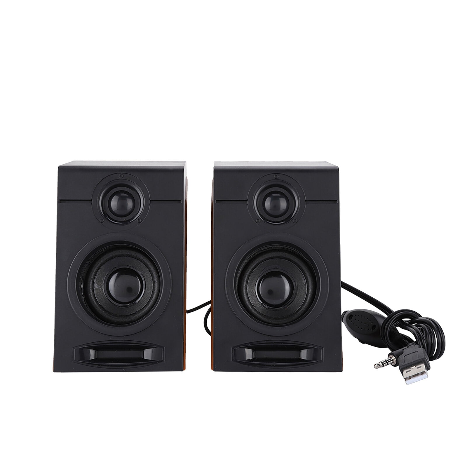 Tssuoun 2pcs Mini Subwoofer Speakers Computer Bass Speakers Multimedia ...