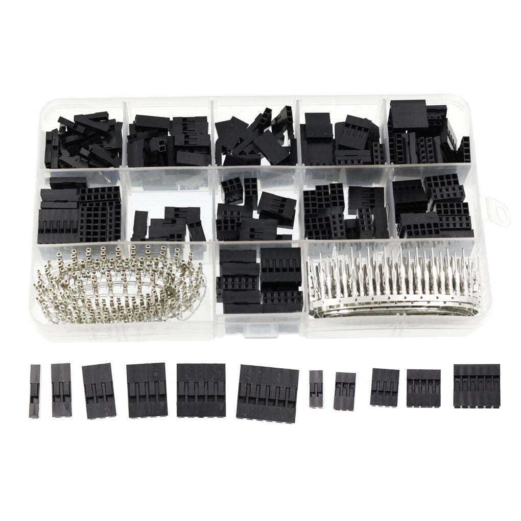 Tssuoun 620 Pcs Wire Connectors 2.54Mm Male Female Good Conductivity ...