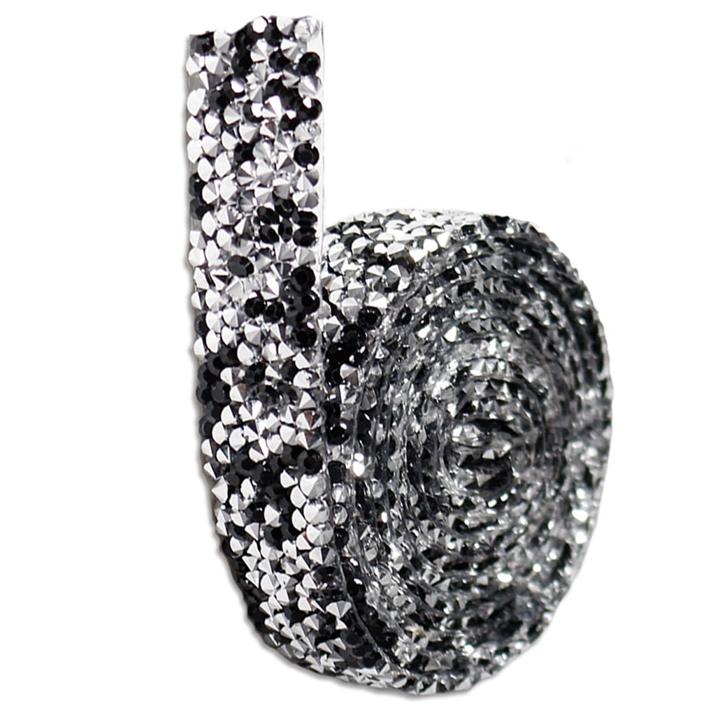 Tssuoun Bling Stickers Tape Trim Resin Crystal Decoration Applique ...