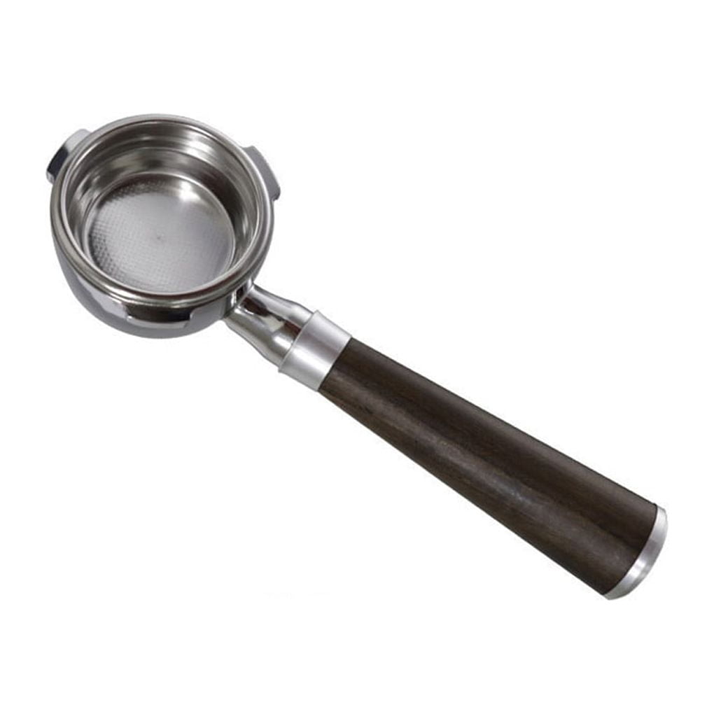 Tssuoun Coffee Machine Wood Handle Pressure Filter Bottomless ...