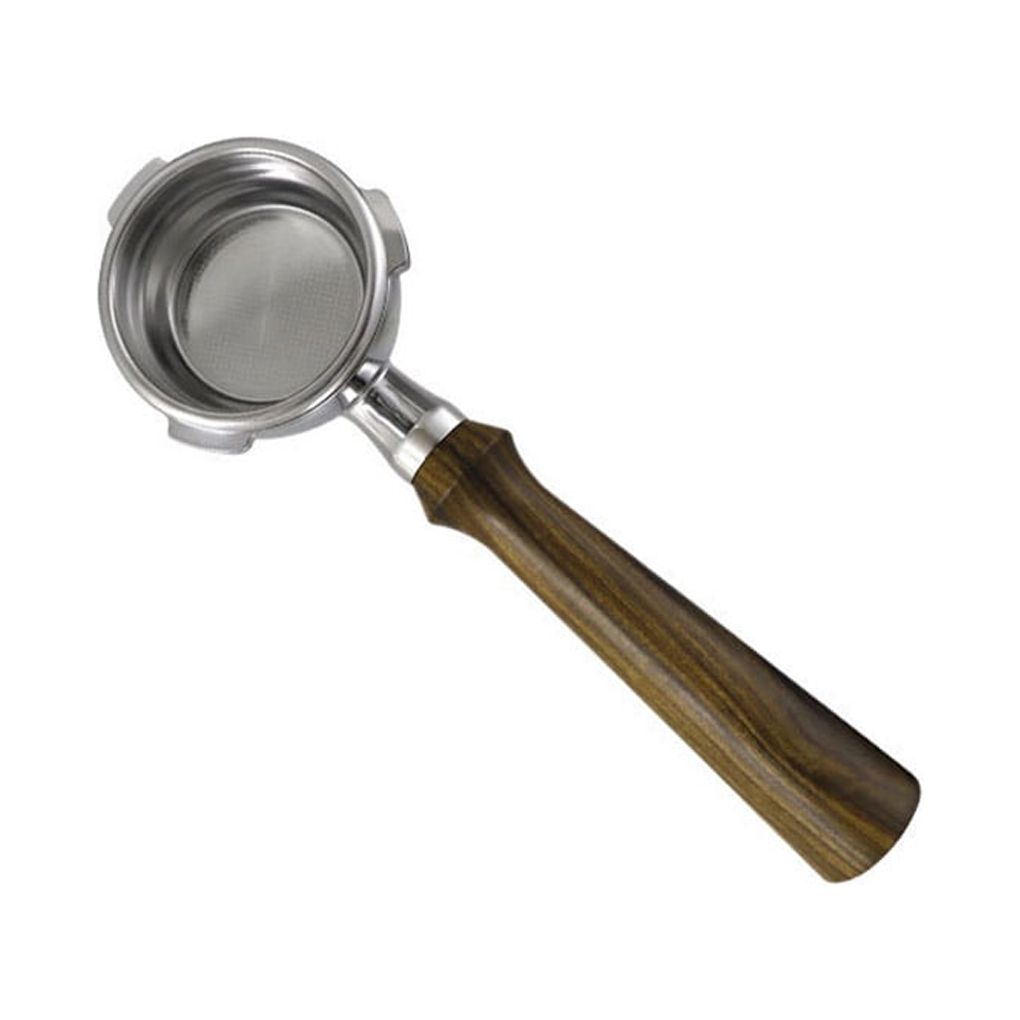 Tssuoun Coffee Machine Wood Handle Pressure Filter Bottomless ...