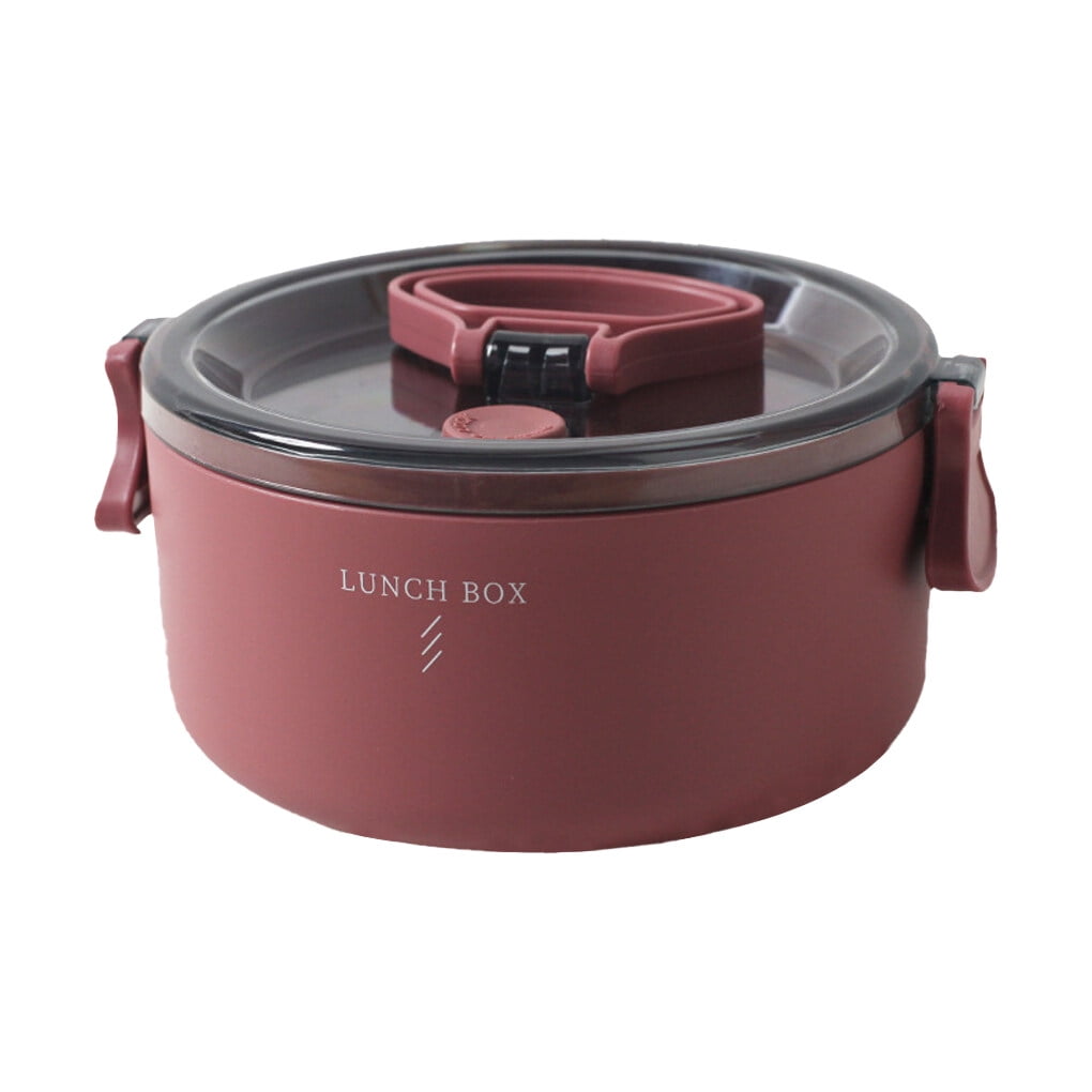 Tssuoun Lunch Box Containers Convenient Rounded Heat-resistant ...