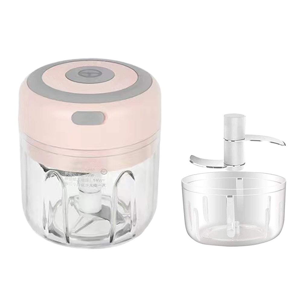 Tssuoun Mini Electric Garlic Chili Masher Grinder 250ml/150ml Automatic ...