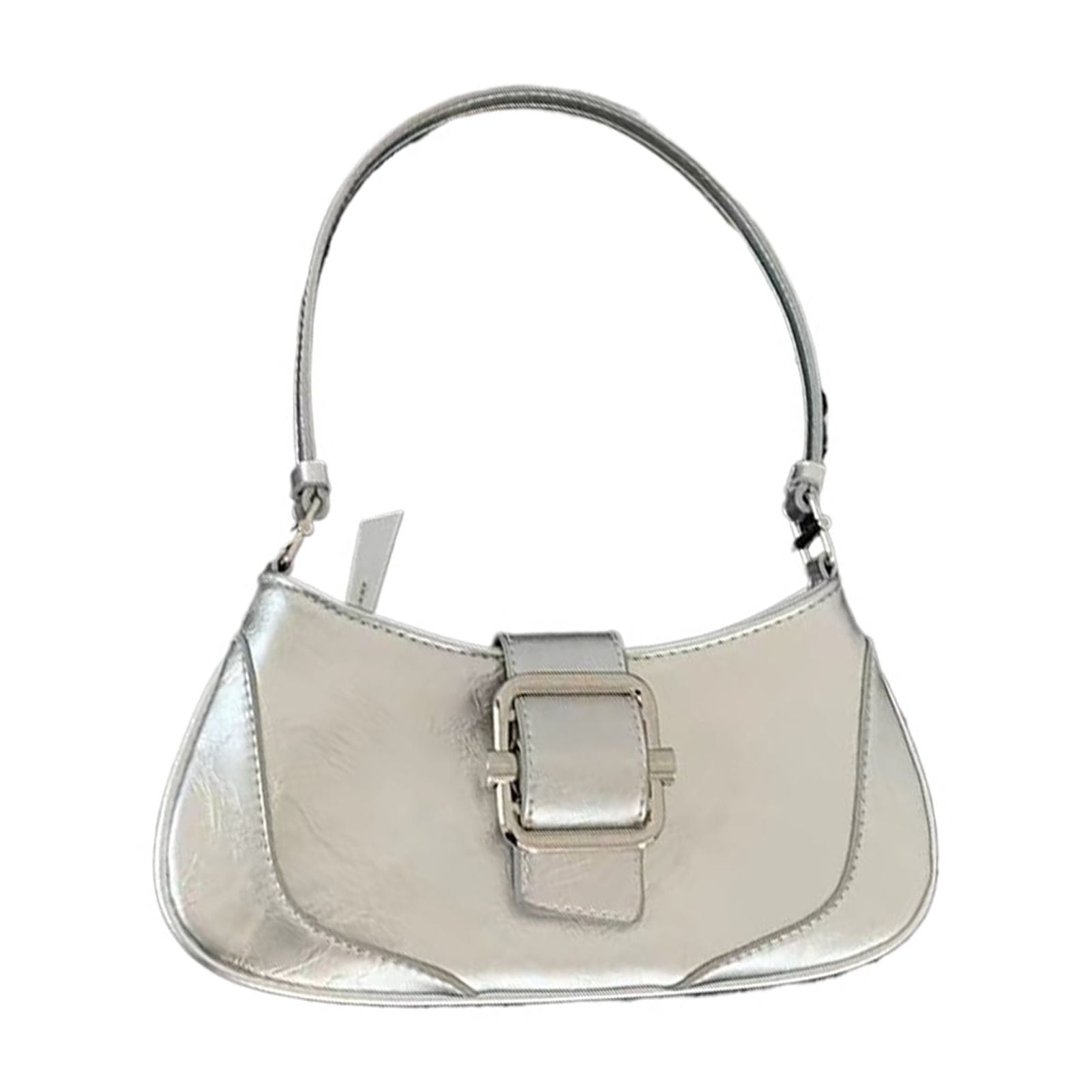 Tssuoun PU Retro Splicing Contrasting Color Tote Bag For Entertainment ...