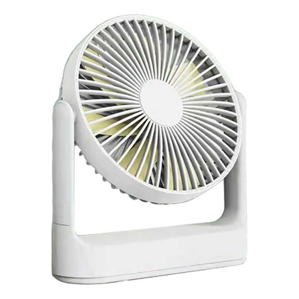 Tssuoun Table Fan Rechargeable Adjustable Ventilator Pocket-size Air ...