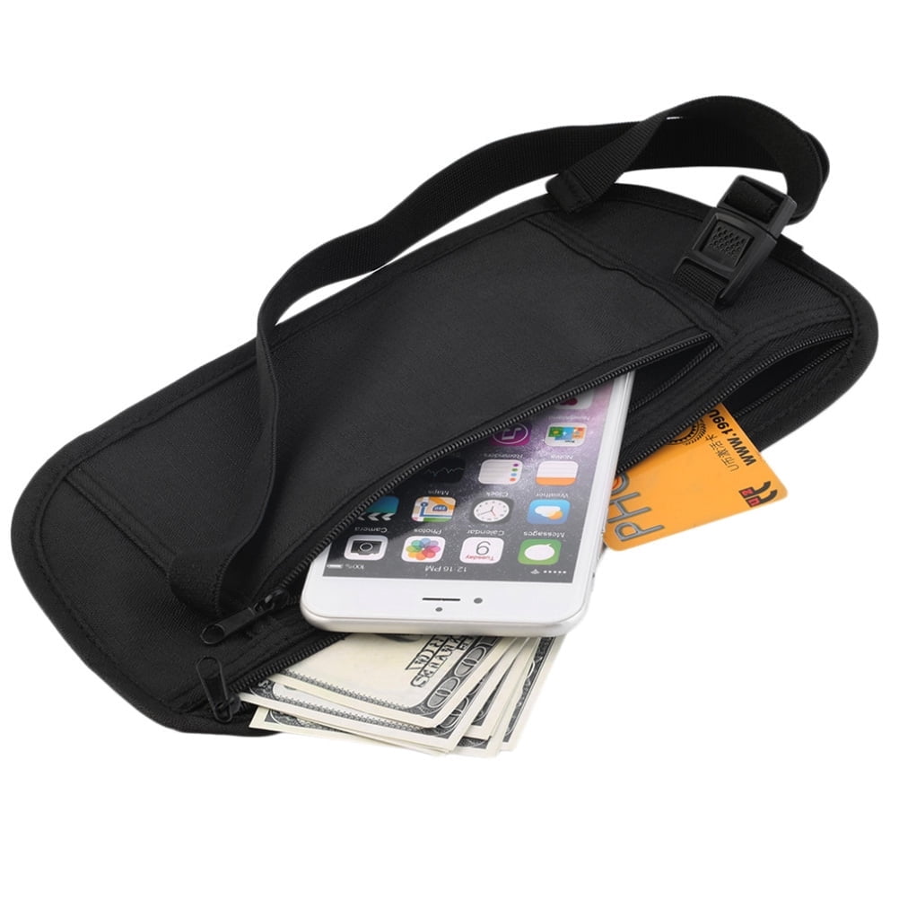 Simyoung Travel Money Belt, Hidden Wallet for Cash and Passport, Nylon ...
