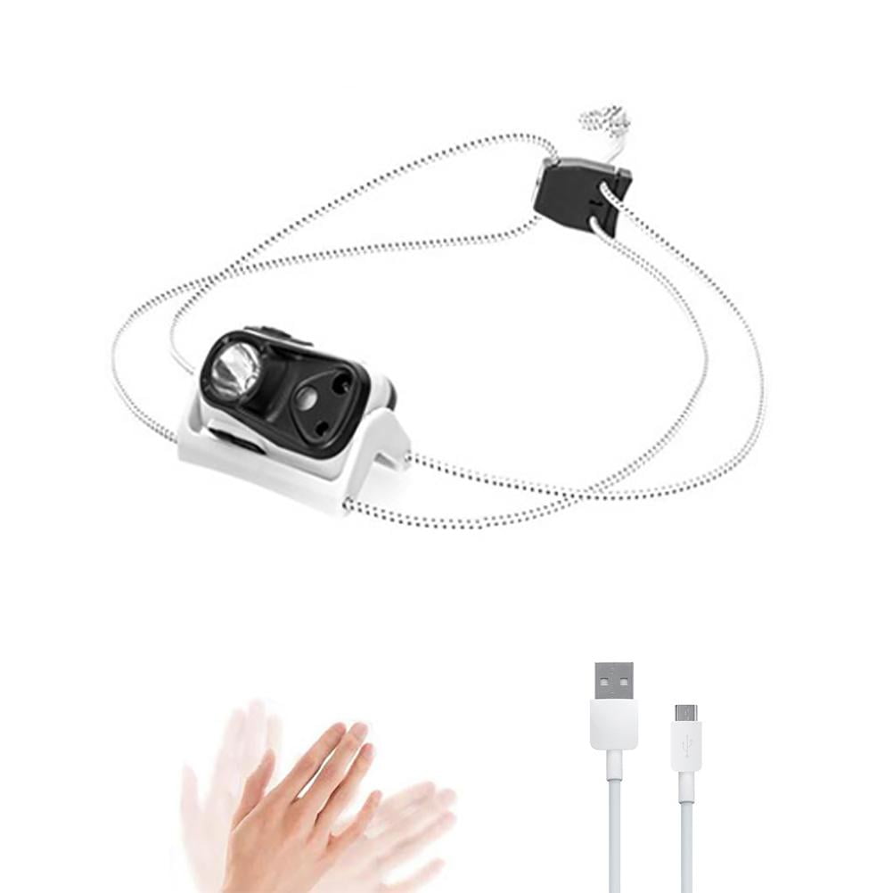 Tssuoun USB Rechargeable Headlamp LED Infrared COB Sensor Headlight ...