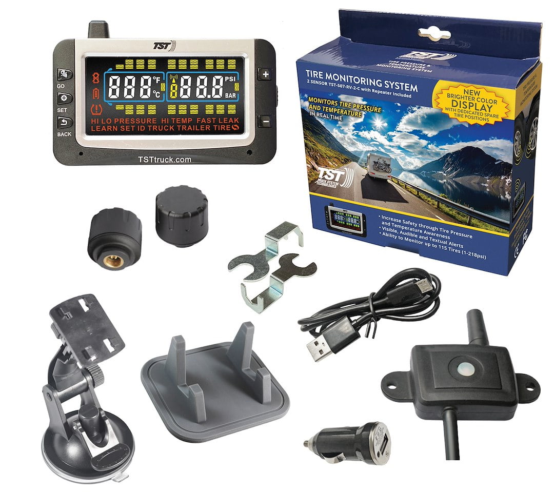 TST 507 Series 2 RV Cap Sensor TPMS System for Travel Trailer Tire ...