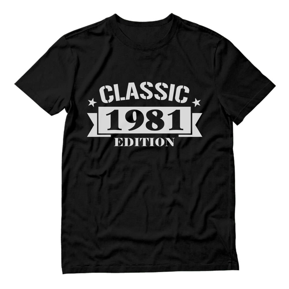 Tstars 40th Birthday Gift - 1981 Classic Edition Graphic Tee - Perfect ...