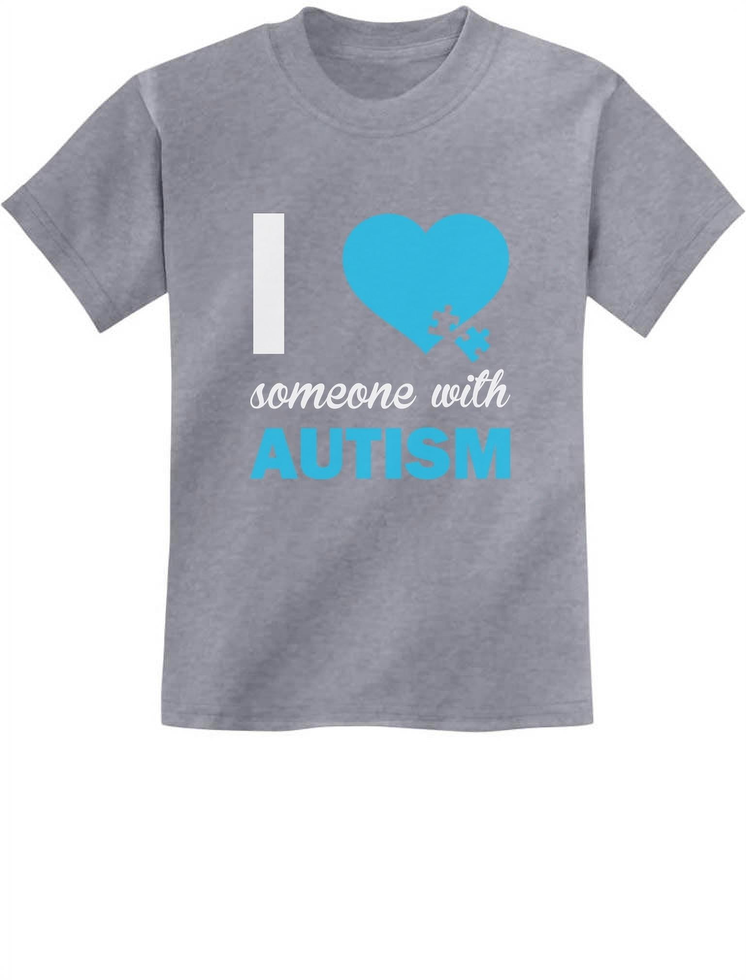 Tstars Boys Unisex Autism Awareness Tee I Love Someone with Autism ...