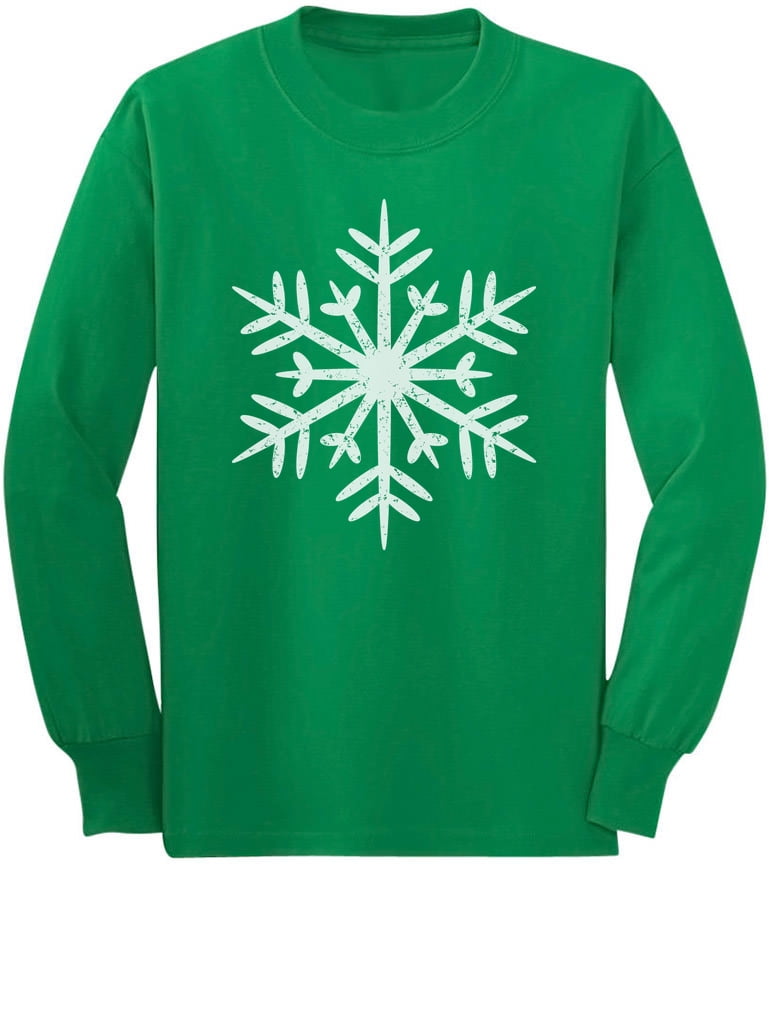Tstars Boys' Christmas Snowflake Long Sleeve Shirt - Festive Holiday ...