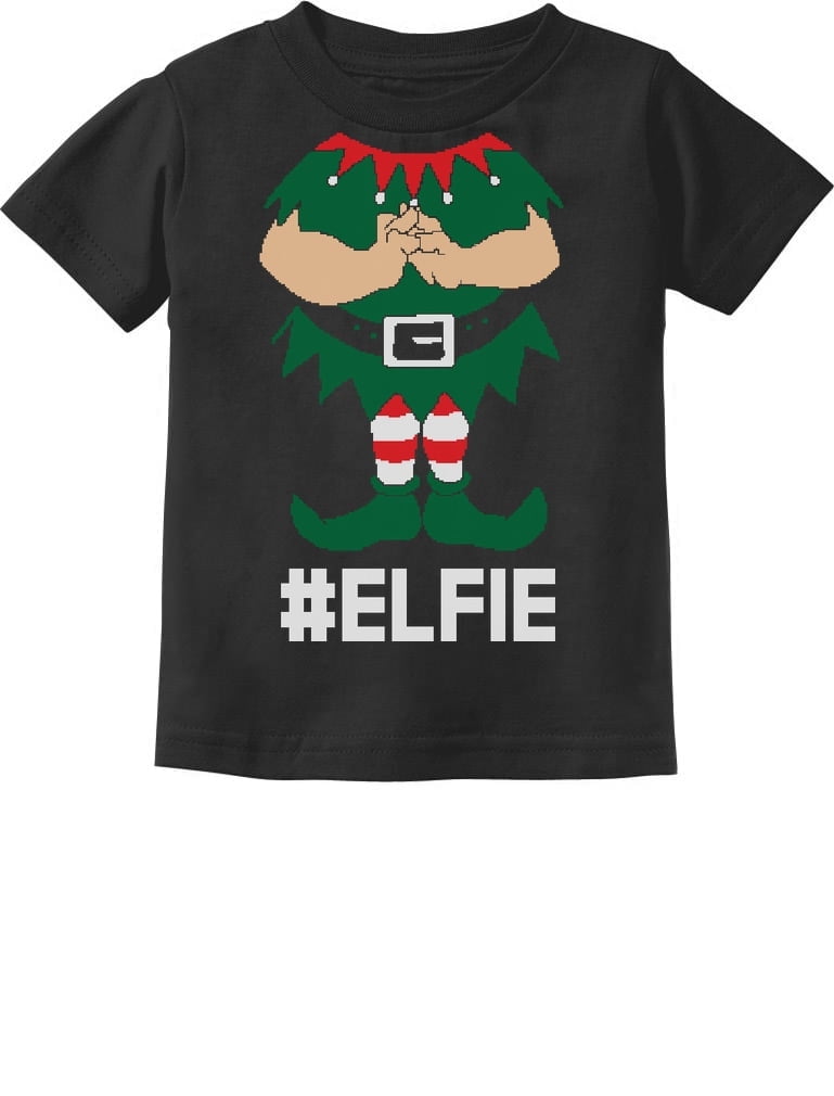 Tstars Boys Unisex Christmas Shirts Gift Elf Suit Elfie Toddler Kids T ...