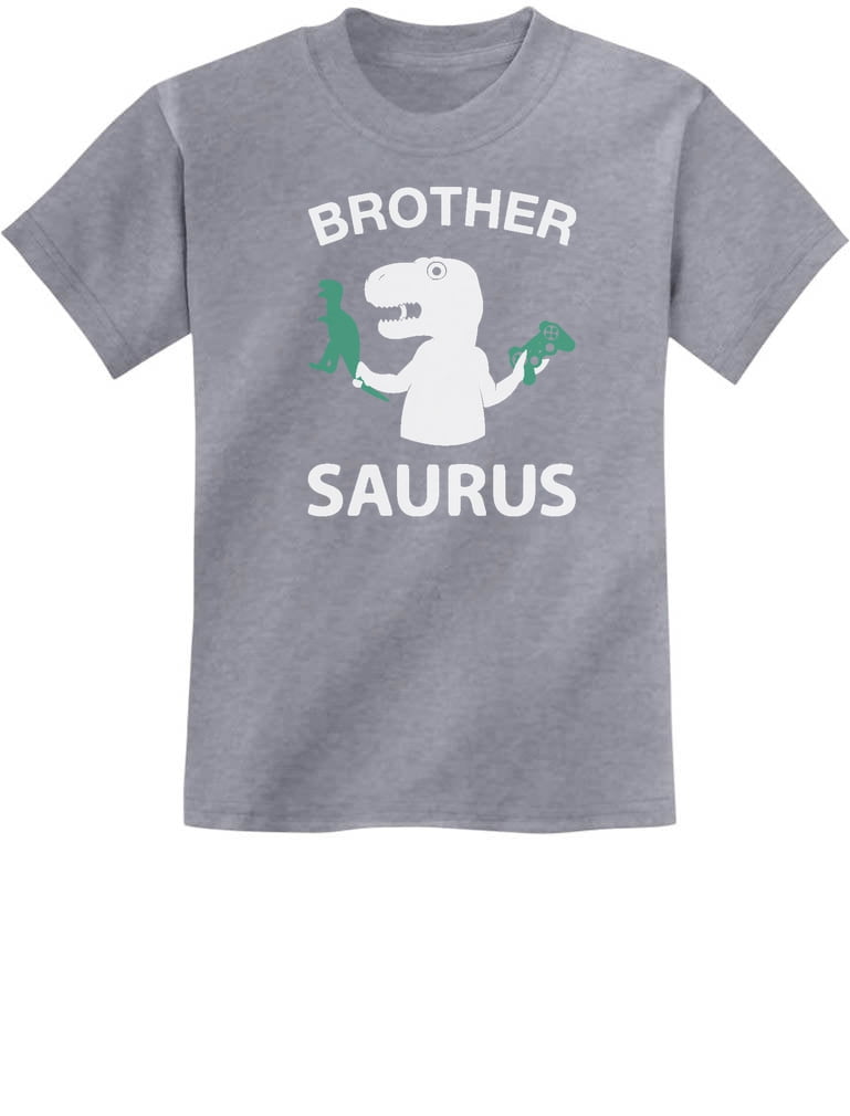 Tstars "Brother Saurus" Tee for Boys: Perfect T-Rex Themed Big Brother ...