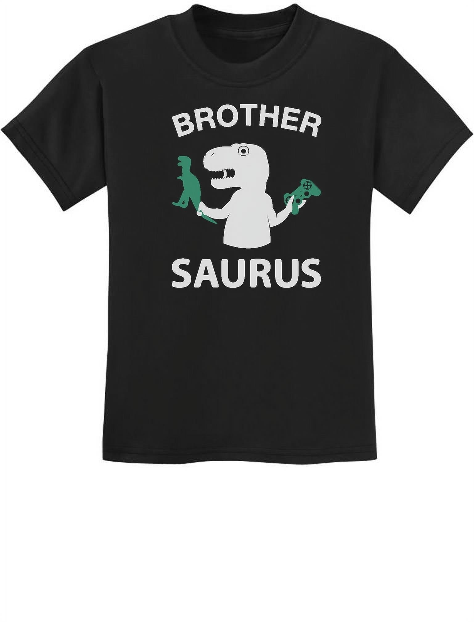 Tstars "Brother Saurus" Tee for Boys: Perfect T-Rex Themed Big Brother ...