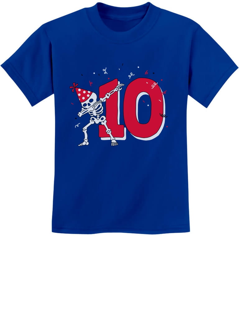 Tstars Dabbing Skeleton T-Shirt - Unique 10th Birthday Gift - Boys ...