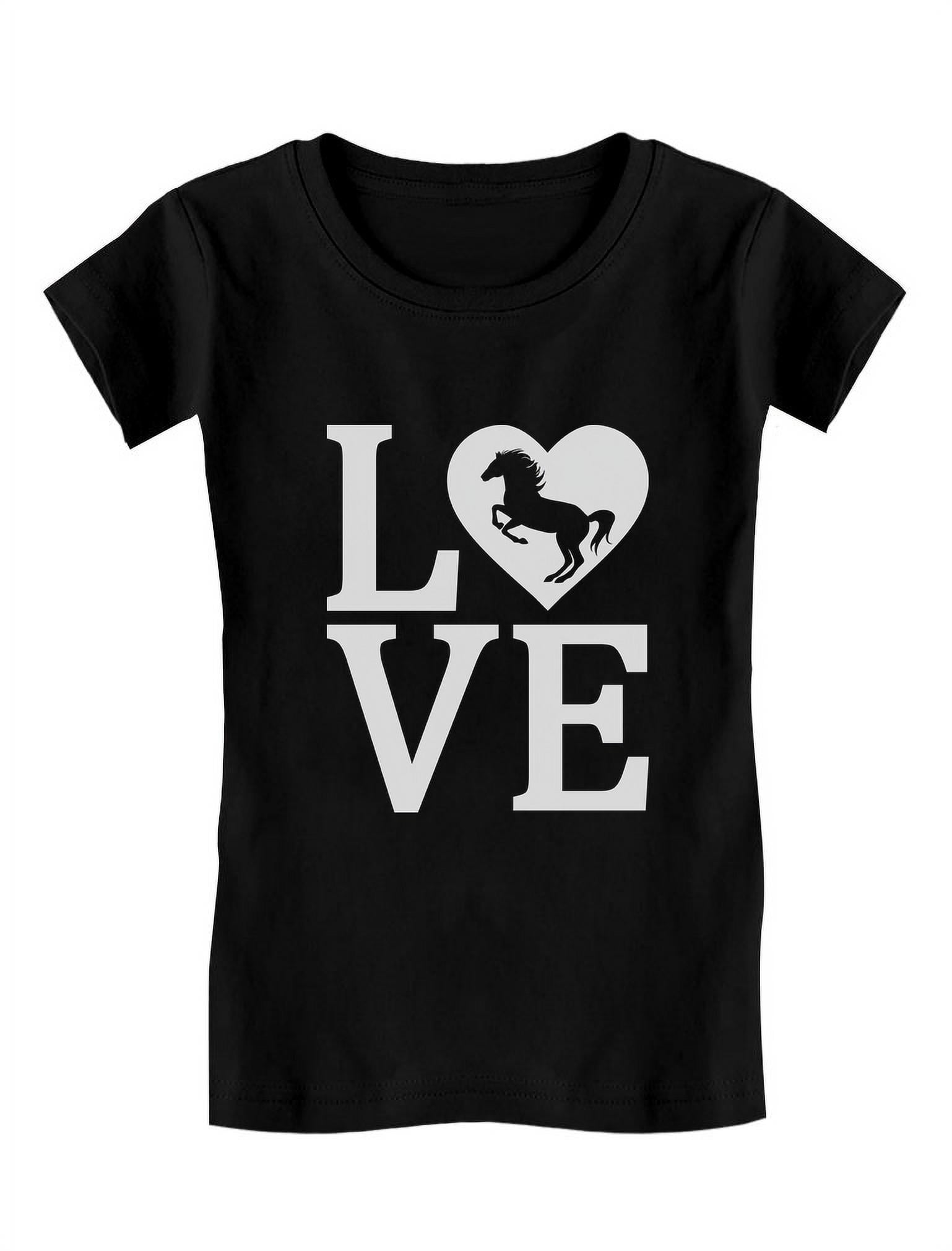 Tstars Girl's Horse Lover Shirt - Kids Equestrian Clothes - Horse ...