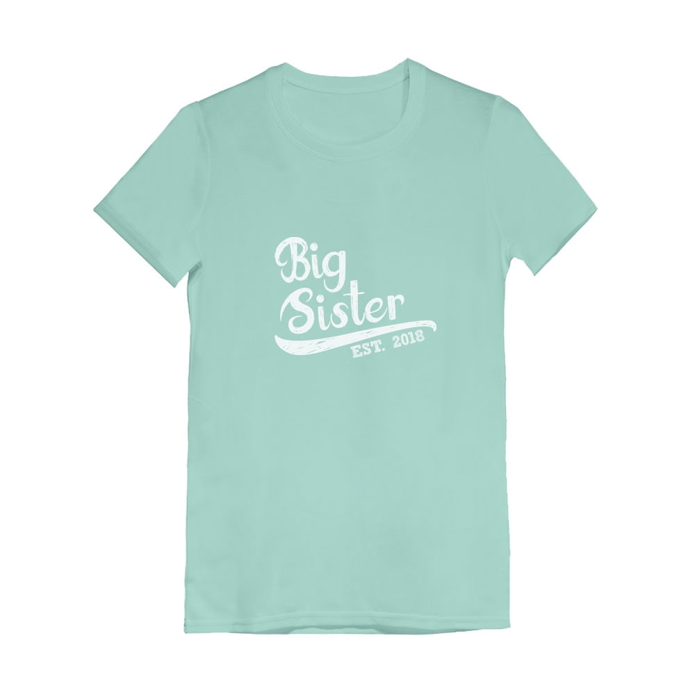 Tstars Girls Big Sister Shirt Big Sister Est 2021 Lovely Best Sister ...