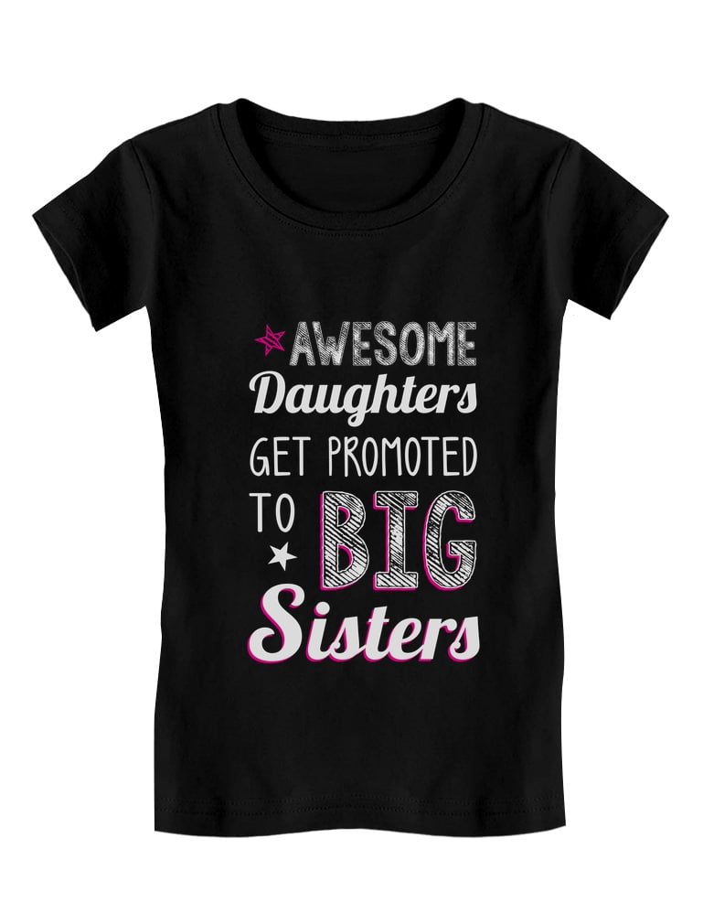 Tstars Girls' Big Sister T-shirt - 