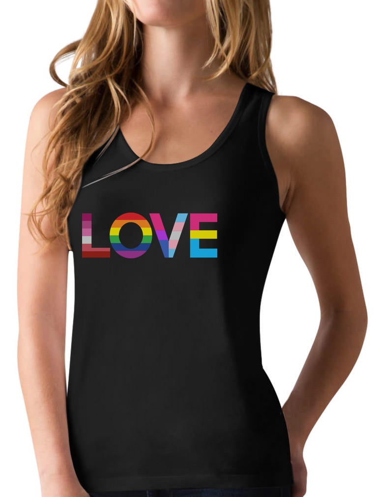 Tstars LGBTQ LOVE Women's Pride Tank Top - Comfortable Activewear ...
