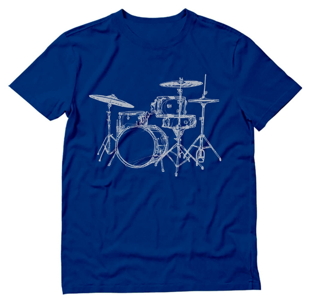 Tstars Men's Drummer T-Shirt - Cool Drums Design - Ideal Birthday Gift ...