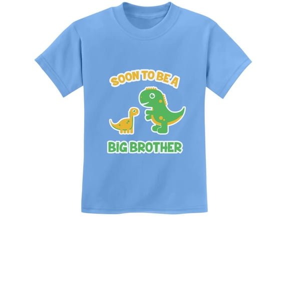 Tstars - Soon To Be A Big Brother Gift Idea - Raptor Dinosaur Kids T ...