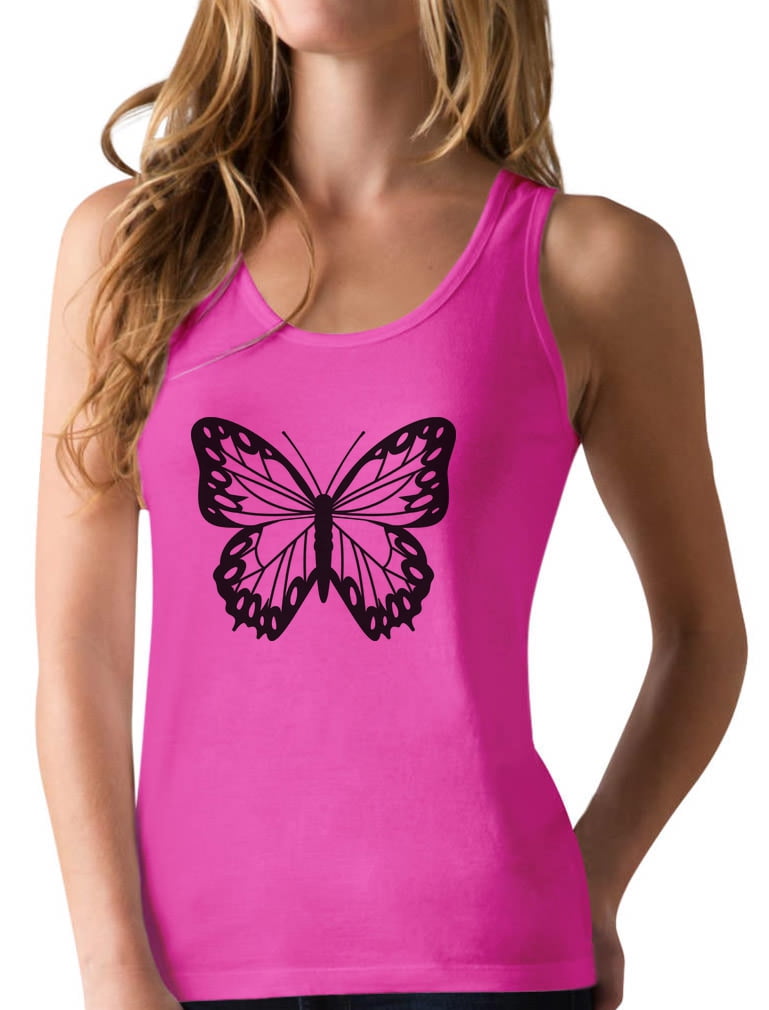 Tstars Women's Butterfly Graphic Sleeveless Shirt: Lovely & Stylish ...