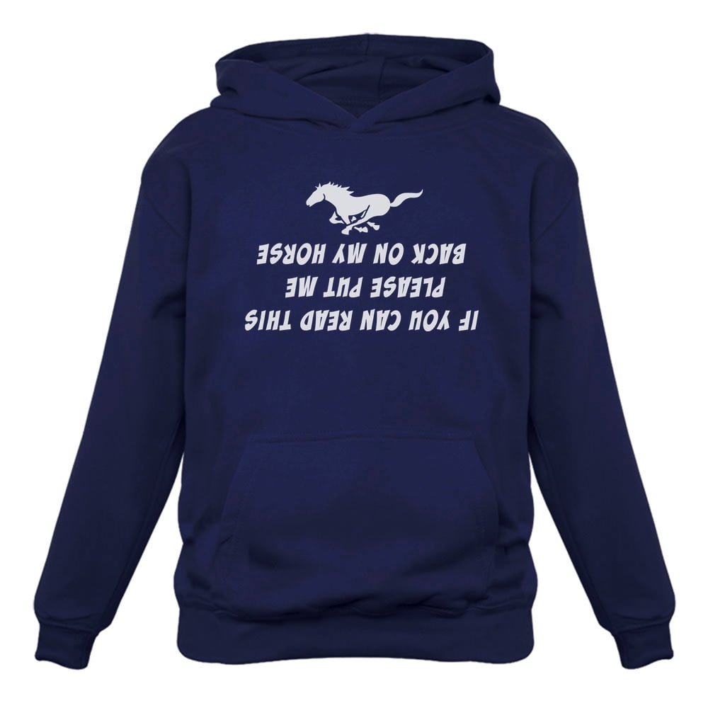 Tstars Women's Hoodie - Funny "Put Me Back On My Horse" Graphic ...