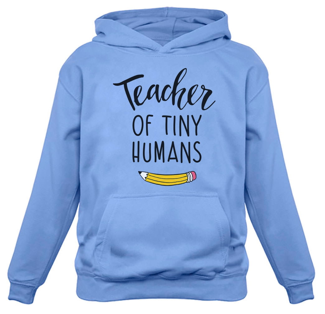 Tstars Women's Teacher of Tiny Humans Hoodie - Teacher Apparel for Back ...